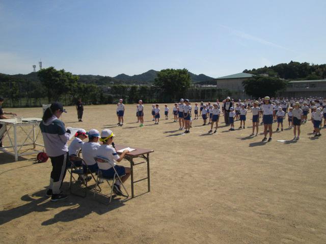 運動会全体練習 - 松江市立生馬小学校